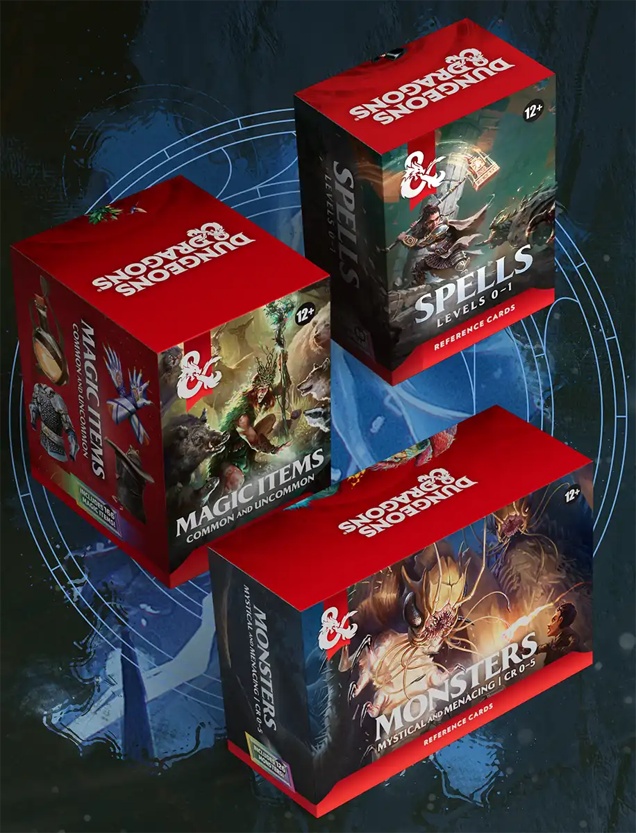 D&D Reference Cards: New Essential Accessories for Players and Dungeon ...